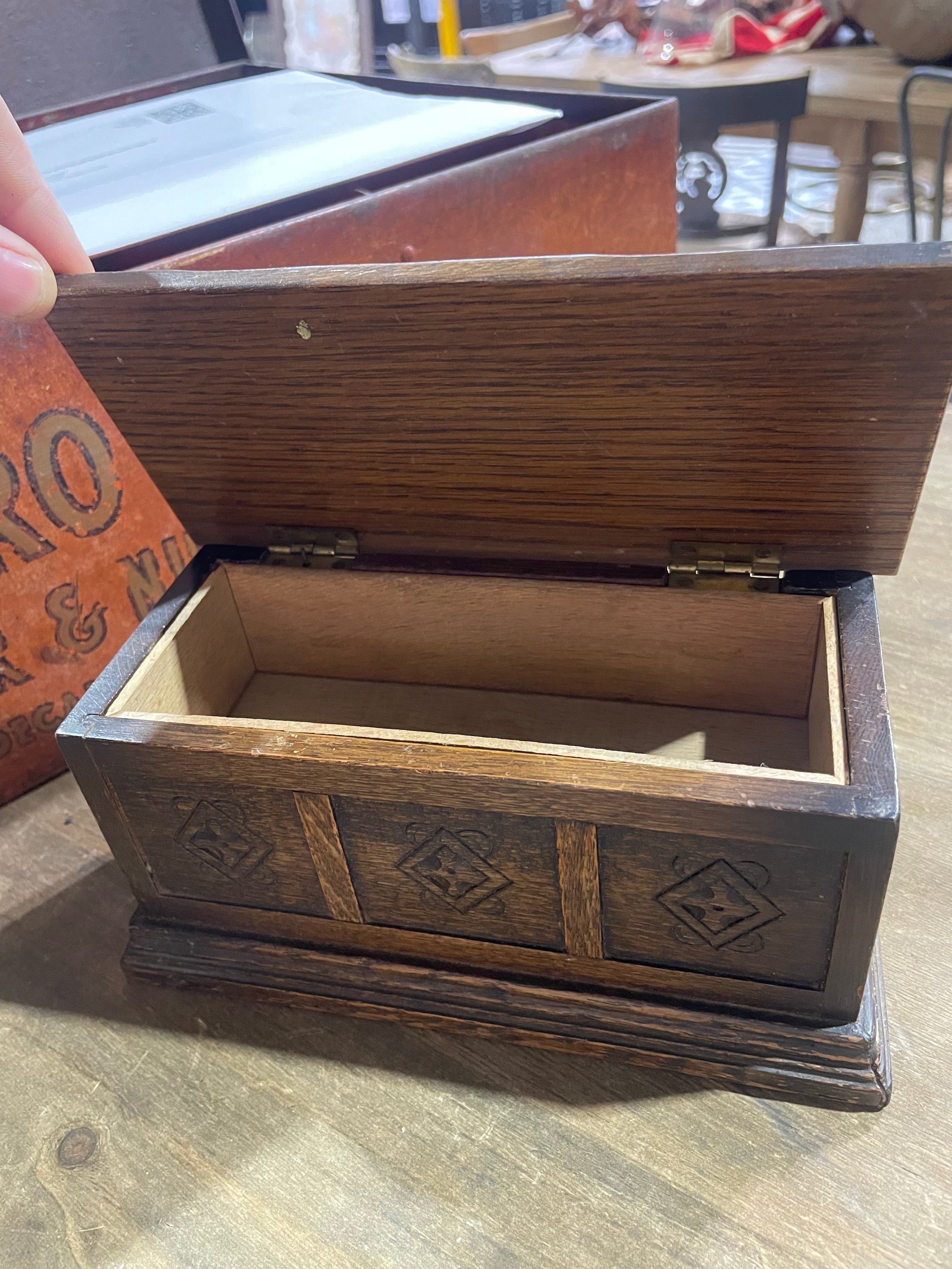Wooden Irish Music Box – Antiqueology