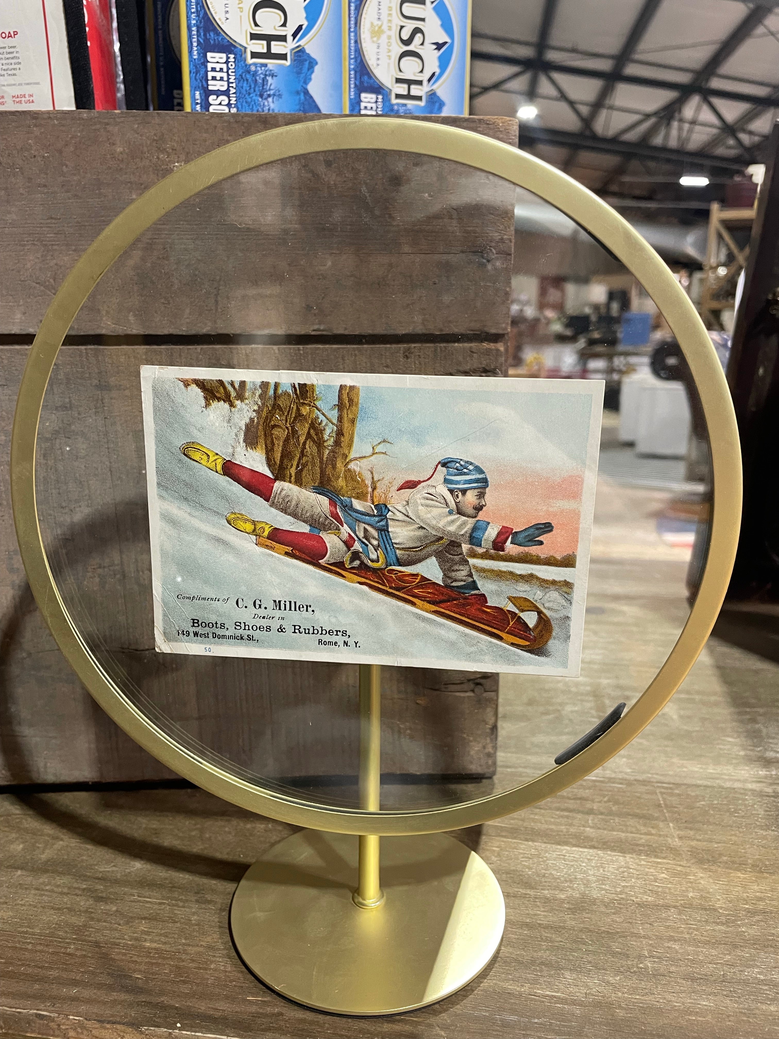 Framed 1880 Toboggan Trading Card – Antiqueology