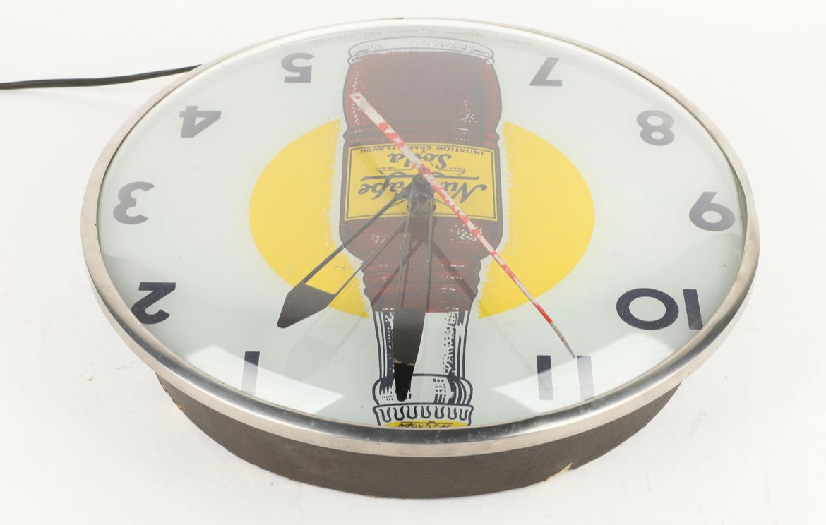 1950s Nugrape Soda Lighted Clock – Antiqueology